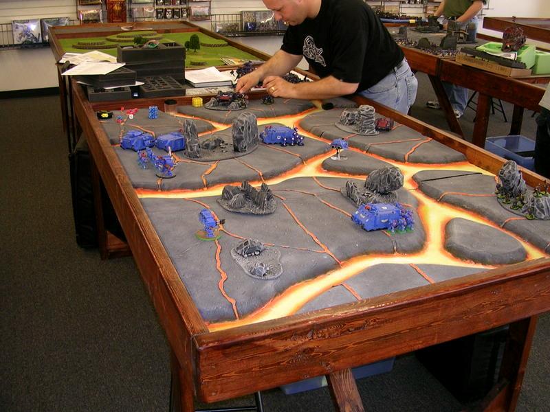 Game Table Lava Terrain Warhammer 40 000 Lava Board